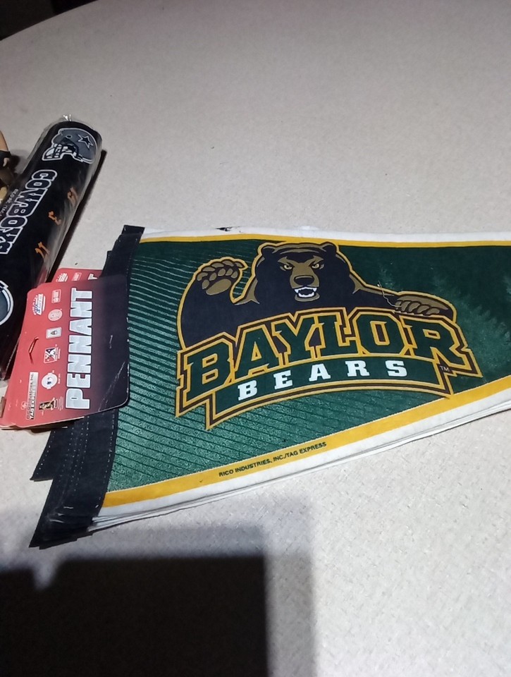 Baylor Bears Pennant 12”x30” NCAA Big 12 College Team Flag Banner Wall ...