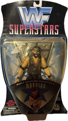 WWF Mankind Wrestling Figure JAKKS Pacific Superstars Series 3 VTG 1996 ...