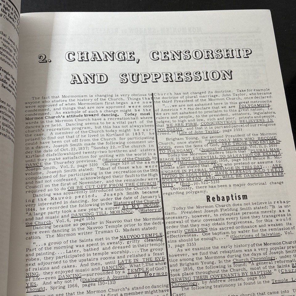 Mormonism Shadow or Reality Jerald Tanner LDS Church Fallacies ...