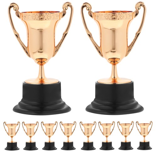 10 Pcs Plastic Trophy Toys Cup for School Model Staff Winner Award Kids ...