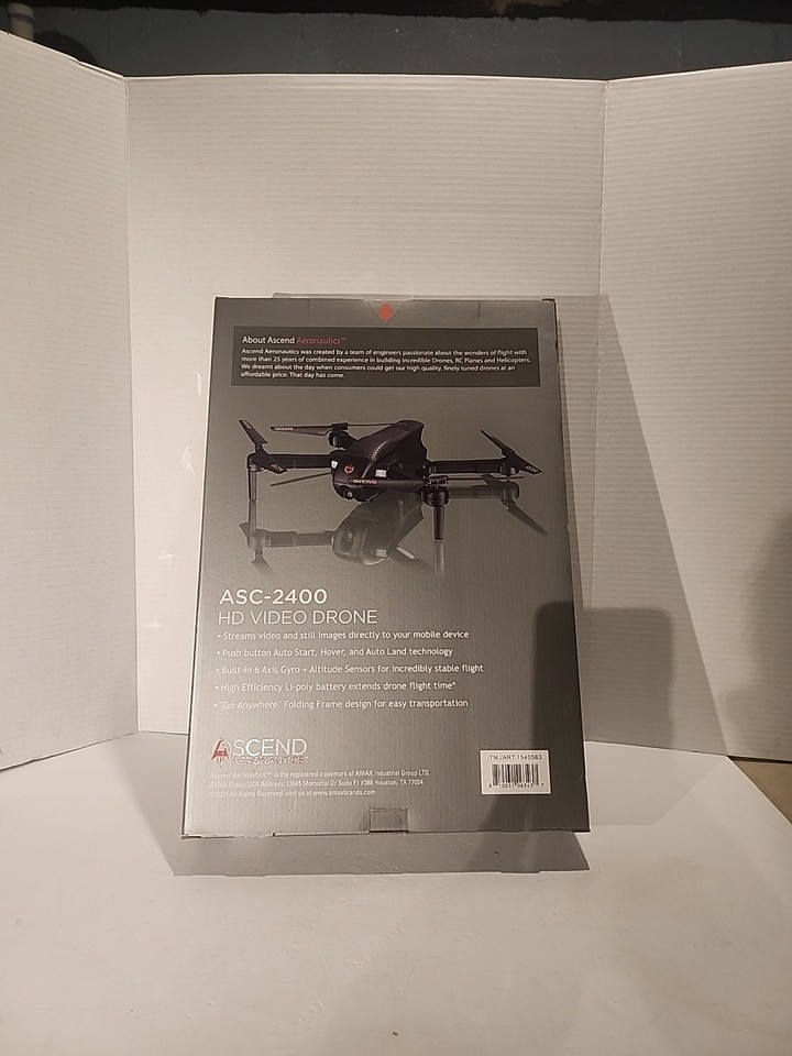 Ascend Aeronautics ASC-2400 Compact Folding Design Drone with 720P HD ...