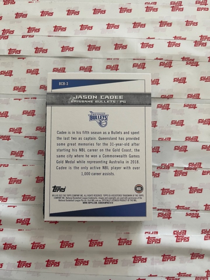 2022-23 Topps NBL Big City Ballers #BCB-3 Jason Cadee - Brisbane ...