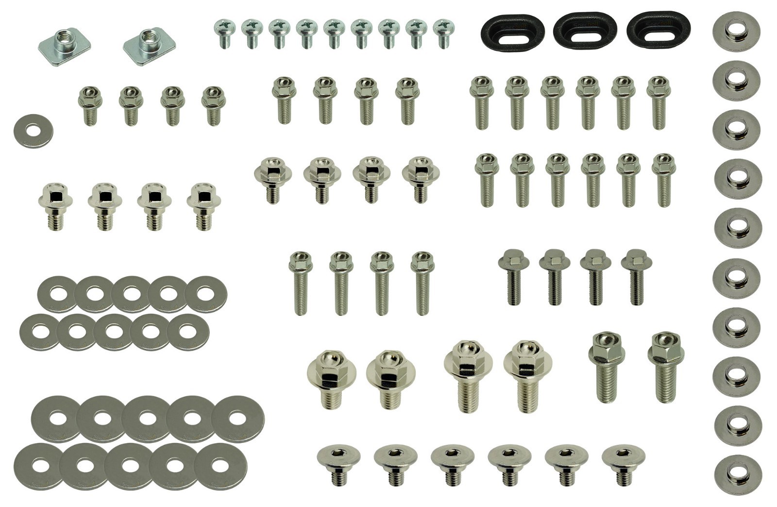 Nickel Wurks Show Body Bolt Kit Honda CR plastics fender seat 80 85 125 ...