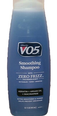 Alberto VO5 Smoothing Shampoo ZERO Frizz Keratin+Argan Oil +Niacinamide 15oz-NEW | eBay