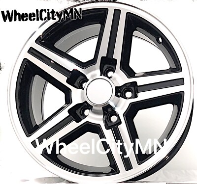 16” gloss black machined Chevy Camaro IROC Z28 OE replica wheels fits ...