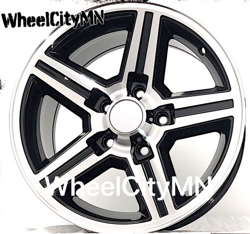 16” black machined Chevy Camaro IROC Z28 OE replica wheels fits S10 5x4 ...