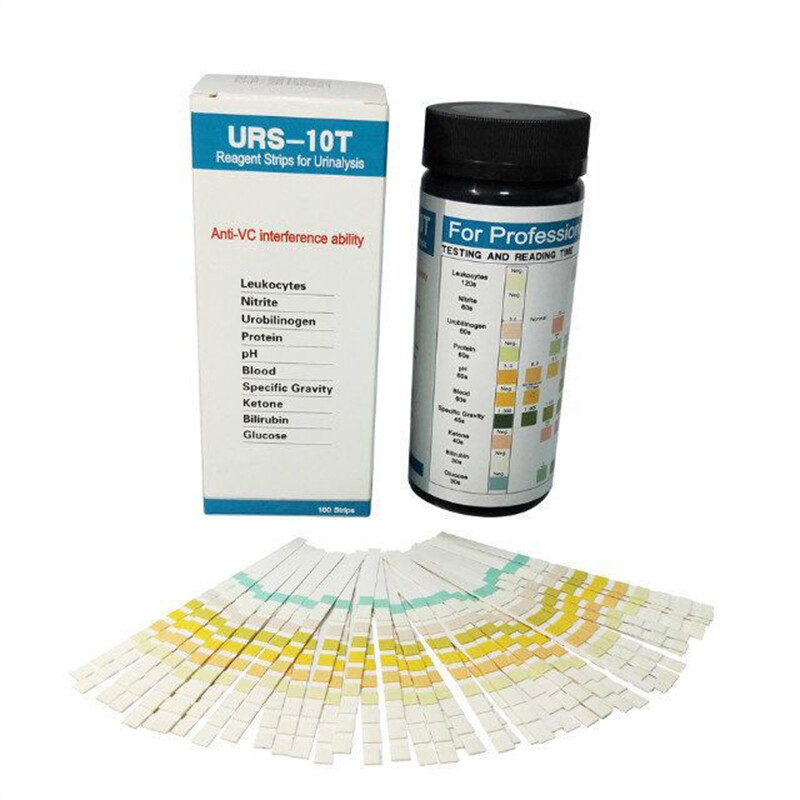 100 Strips Urine Test Strip 10 Parameters Urinalysis Dip-Stick PH Test ...