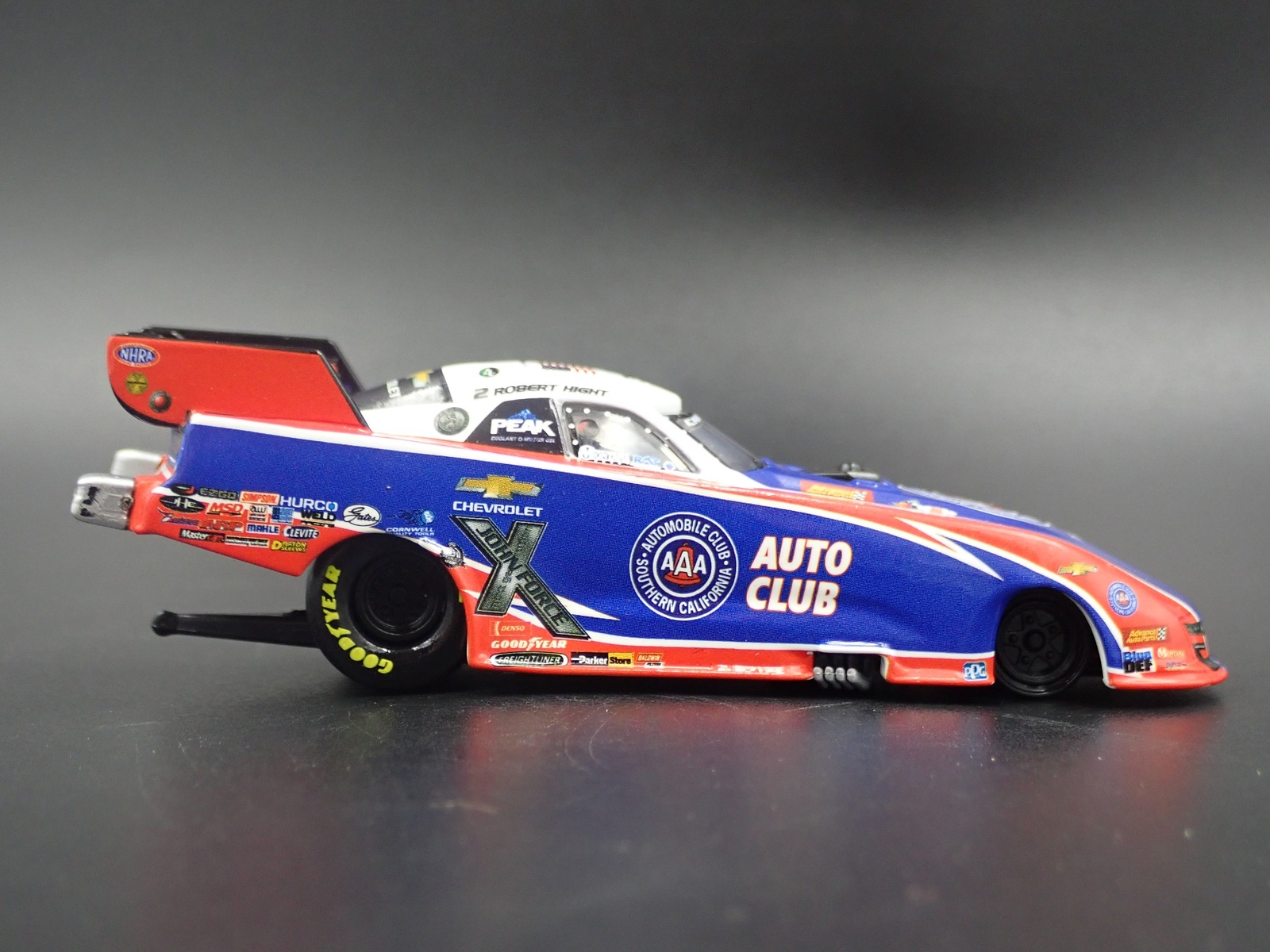 2019 19 ROBERT HIGHT NHRA FUNNY CAR CHEVY CAMARO AAA 1:64 SCALE DIECAST ...