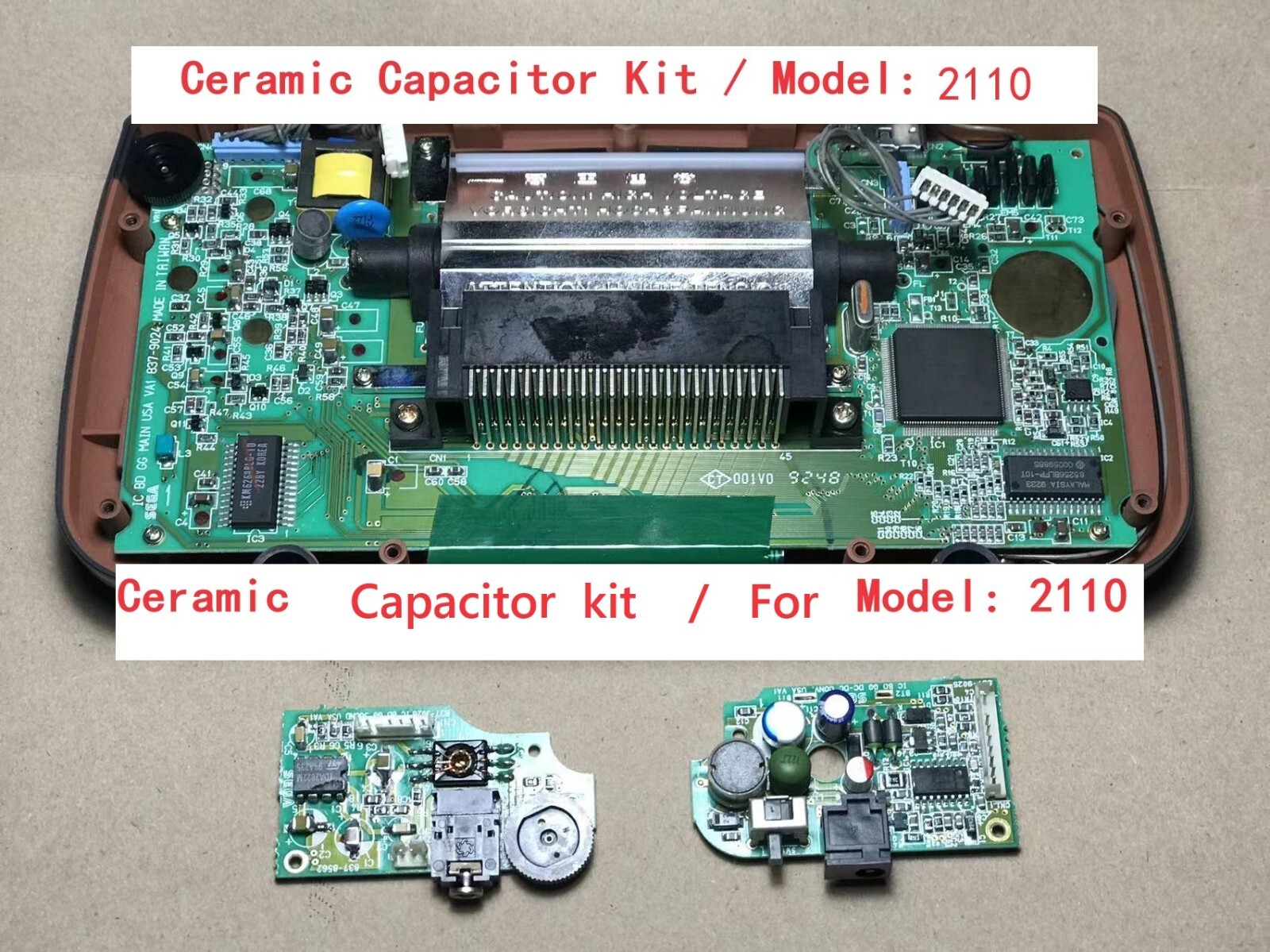 Sega Game Gear 20pcs Ceramic Replacement Capacitor Repair Kit / Model ...