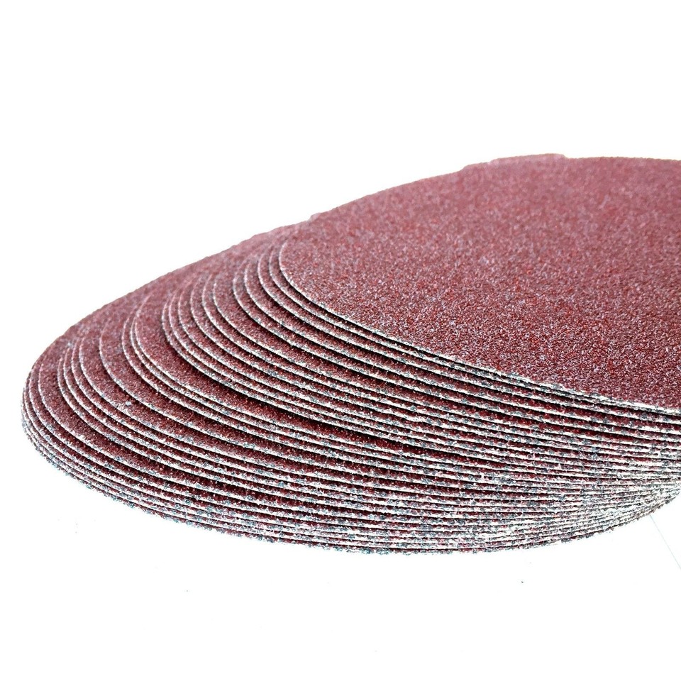 8 Inch Heavy Duty Adhesive Sticky Back Tabbed Sanding Discs (25 Pack ...