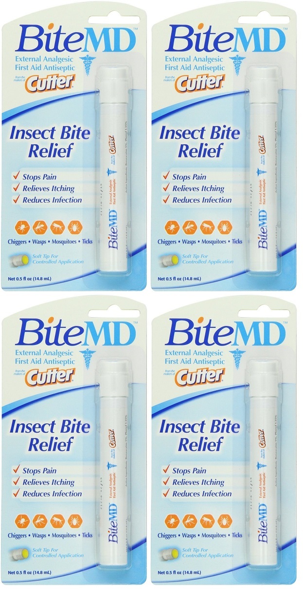 4 Pack Cutter Bite Md Insect Bite Relief Stick Stops Pain Relieves ...