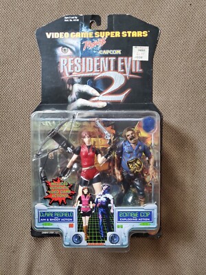 Capcom Resident Evil 2 Claire Redfield and Zombie Cop Action Figure ...