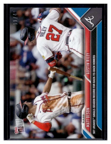 2023 Topps Now - Matt Olson, Austin Riley #646 Blue /49 for sale online ...