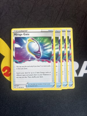 Mirage Gate Trainer 163/196 Lost Origin x4 Pokemon Playset TCG | eBay