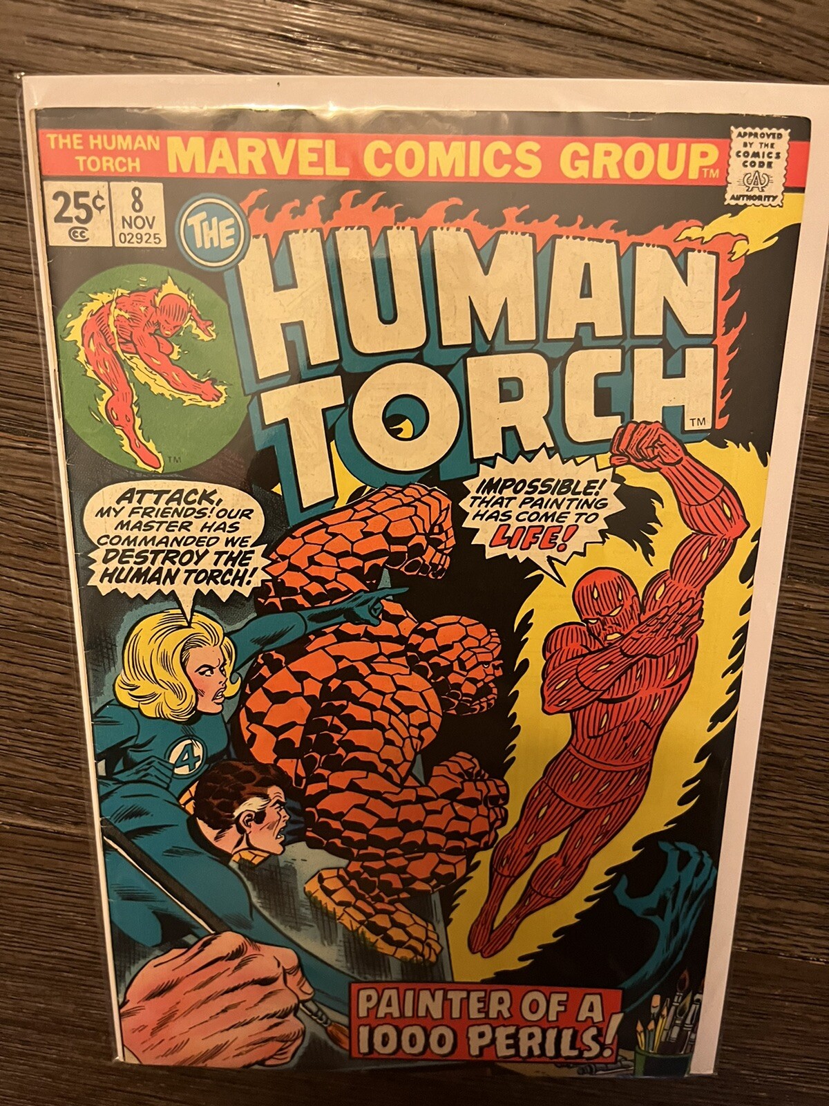 The Human Torch 8 Marvel Comics 1975 Vintage Book Superhero VGC | eBay