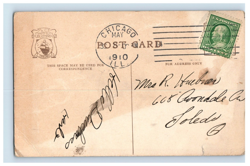 1906 Monument Fort Dearborn Massacre Chicago Postcard P225E | eBay