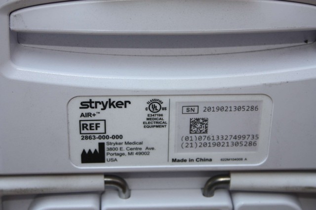 Stryker 2863 Air Mattress Pump Air 2863-000-000 IsoFlex LAL SPR Plus ...