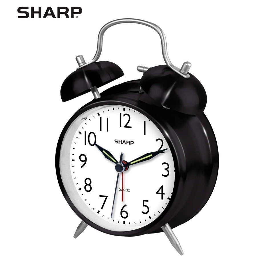 Sharp Twin Bell Alarm Clock - Loud Alarm - Great for Heavy Sleepers ...