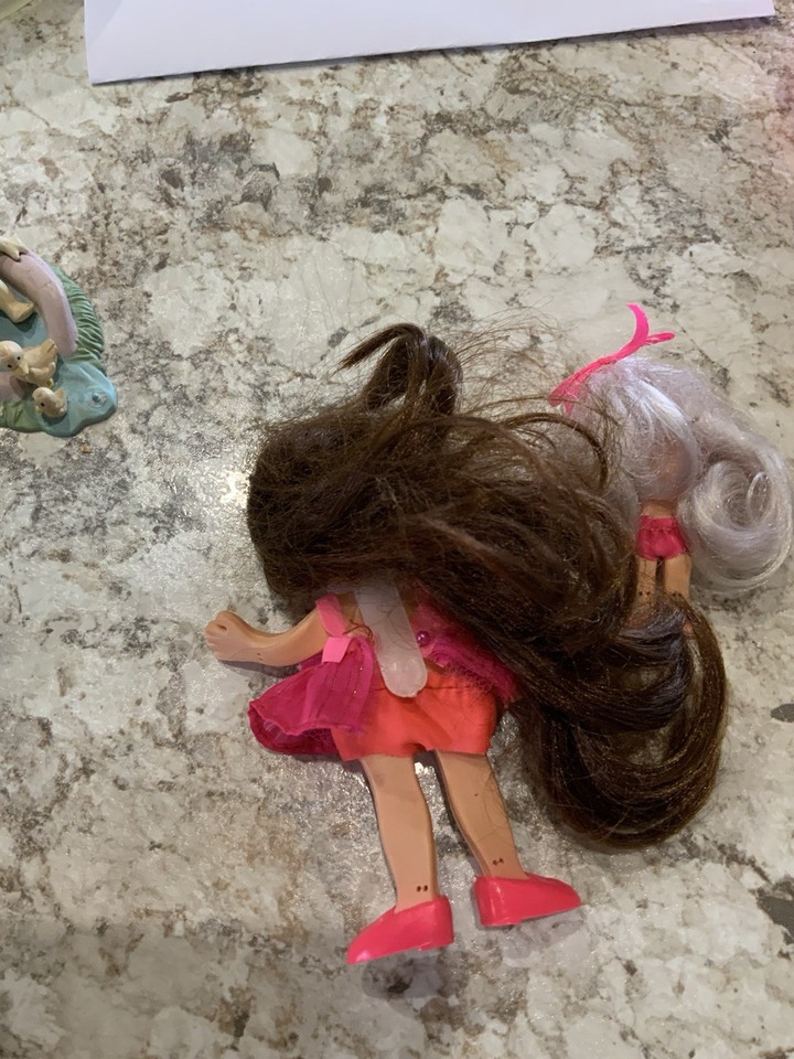 Vintage Lot of 2 IDEAL one 5-inch & one 2 1/2-inch FLATSY Dolls 1969 W ...