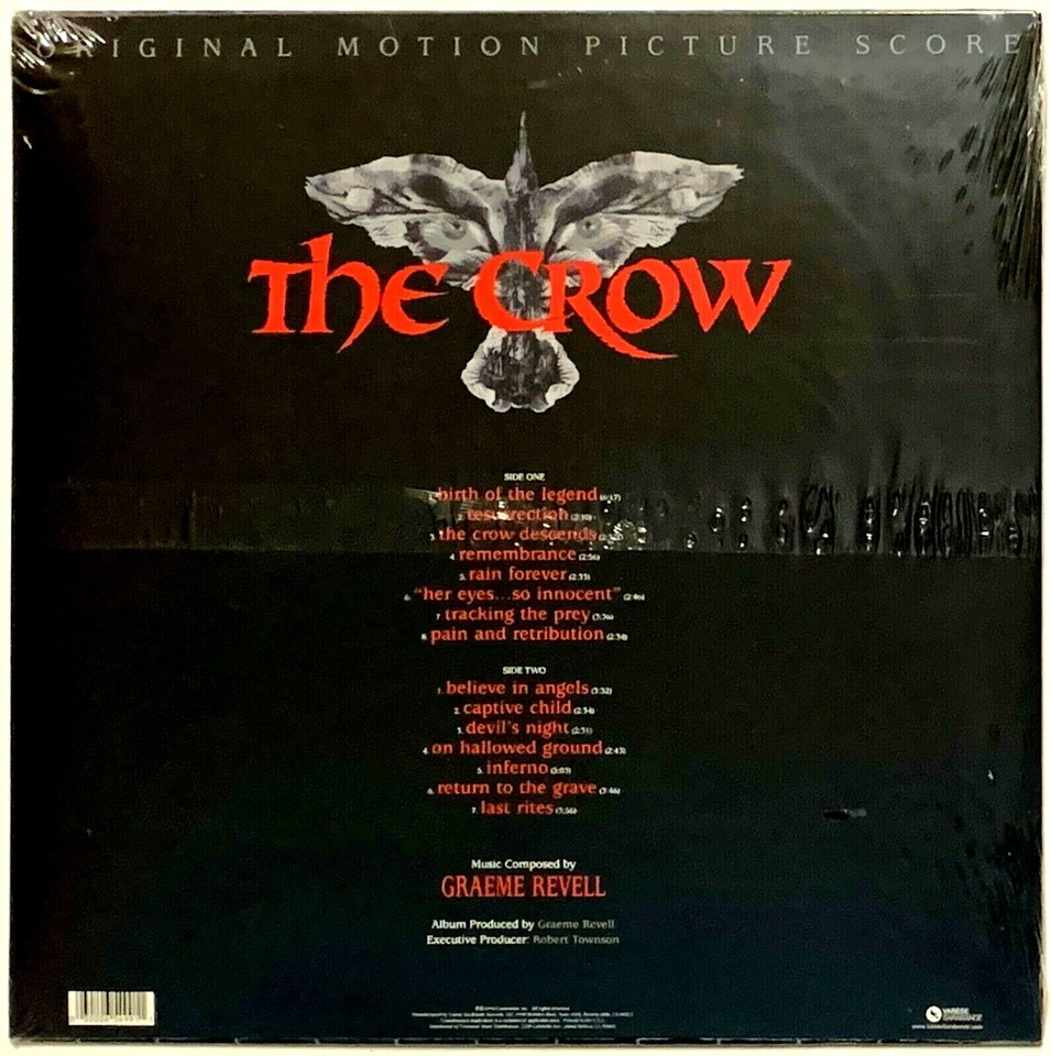 The Crow [Original Motion Picture Score] LP Vinyl Album Record / Graeme ...