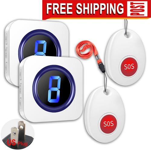 Life alert systems for seniors no monthly fee,2 sos call button+2 ...