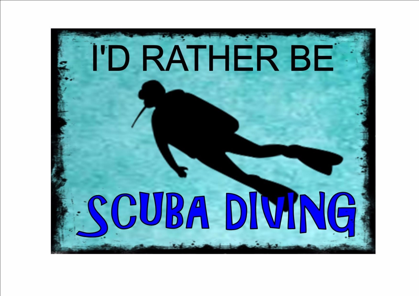 Vintage Style Scuba Diving Sign Diving Wall Plaque Scuba Diving Picture ...