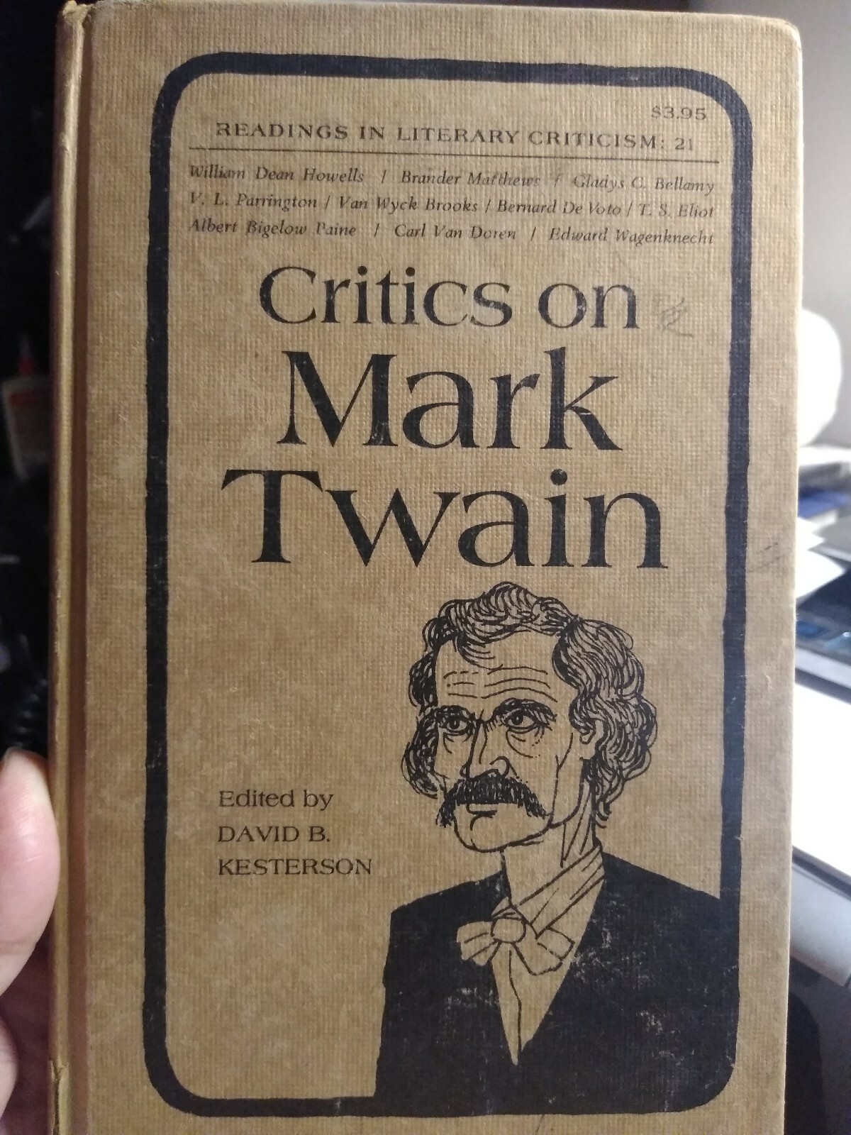 Critics on MARK TWAIN by Kesterson, David B. | eBay