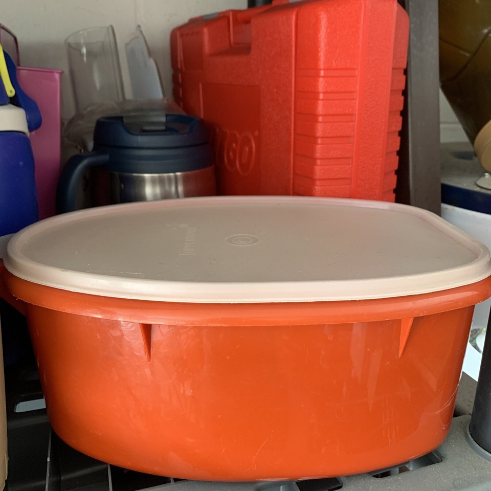 Vtg. TUPPERWARE 3 Pc Set Roast Ham Chicken Flavor Saver Keeper #487 ...