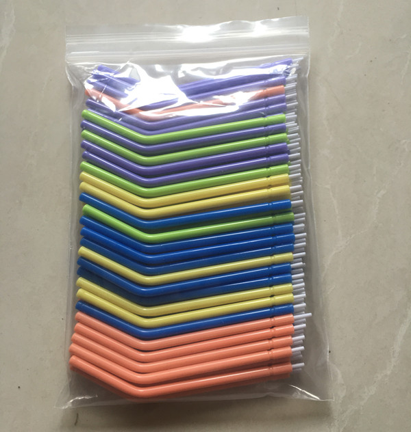 100pcs Dental Disposable Spray Tip Triple Nozzles 3-Way Air Water ...