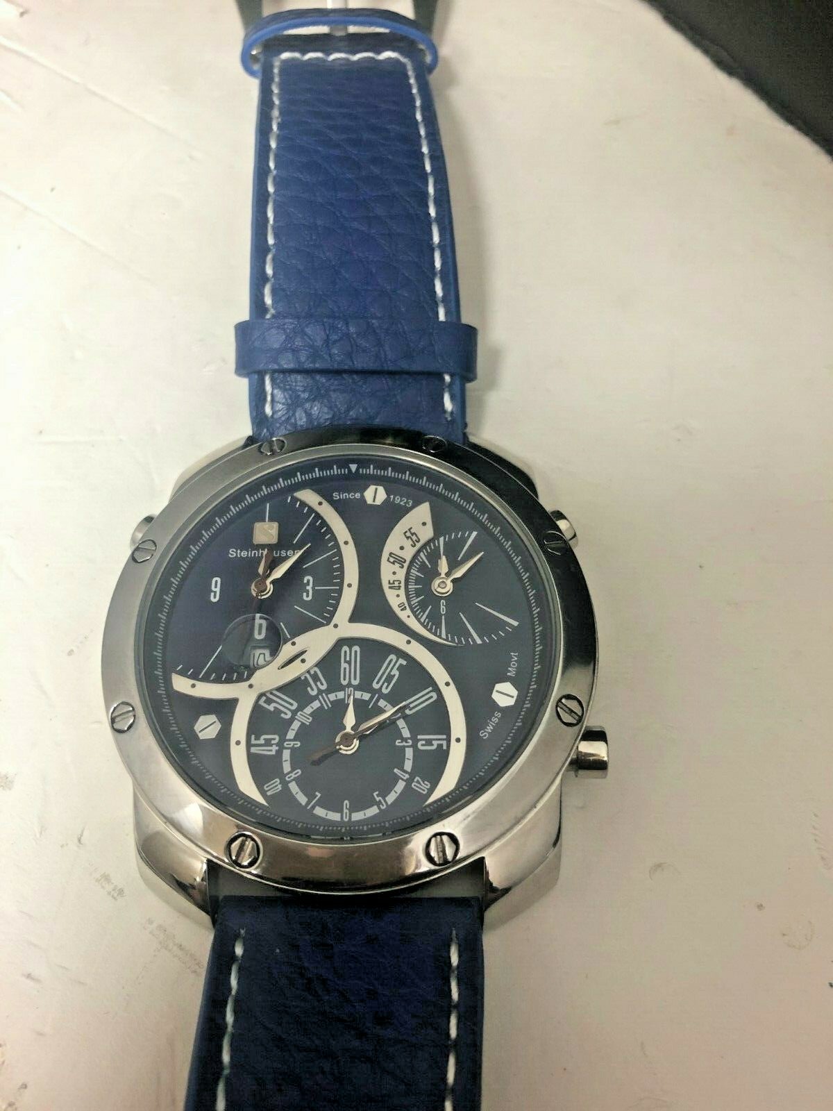 STEINHAUSEN MEN'S WATCH TRIPLE CROWN TRIPLE TIME ZONE | eBay