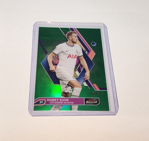 2022/23 Topps Finest UCC Soccer Green Refractor Harry Kane 60/99 | eBay