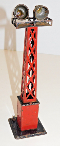 VINTAGE Marx Double Light Tower Model Train Spot Search Untested 11 ...