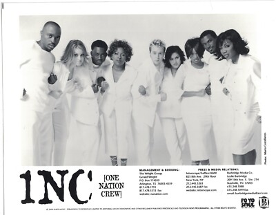HTF 2000 INC ONE NATION CREW GOSPEL MUSIC GROUP 8" X 10" PUBLICITY ...