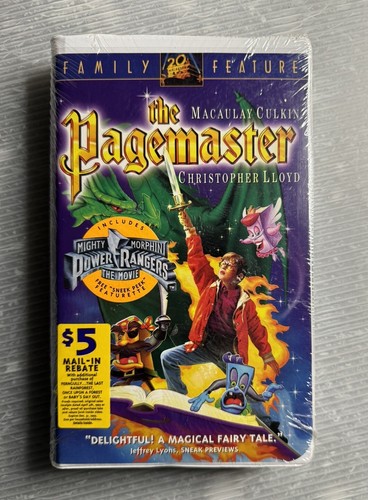 THE PAGEMASTER Macaulay Culkin VHS / NEW 86162864131 | eBay