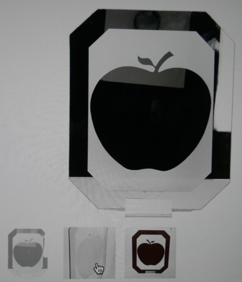 ORIGINAL BEATLES APPLE ' RINGO / ROBIN ' APPLE MIRROR WITH STAND ( 1970 ...
