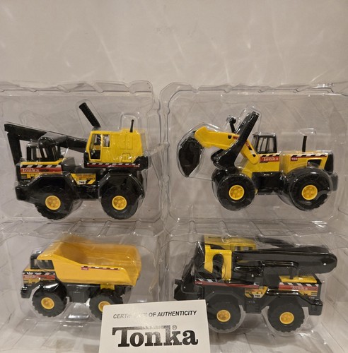 TONKA Official Mini Mighty Replica Construction Trucks Complete Set of ...