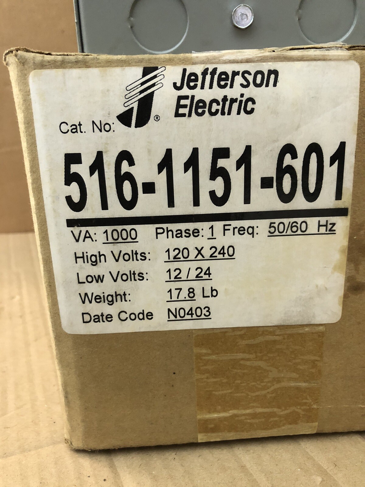 Jefferson Electric Powerformer 516-1151-601 Outdoor Type 3R UL ...
