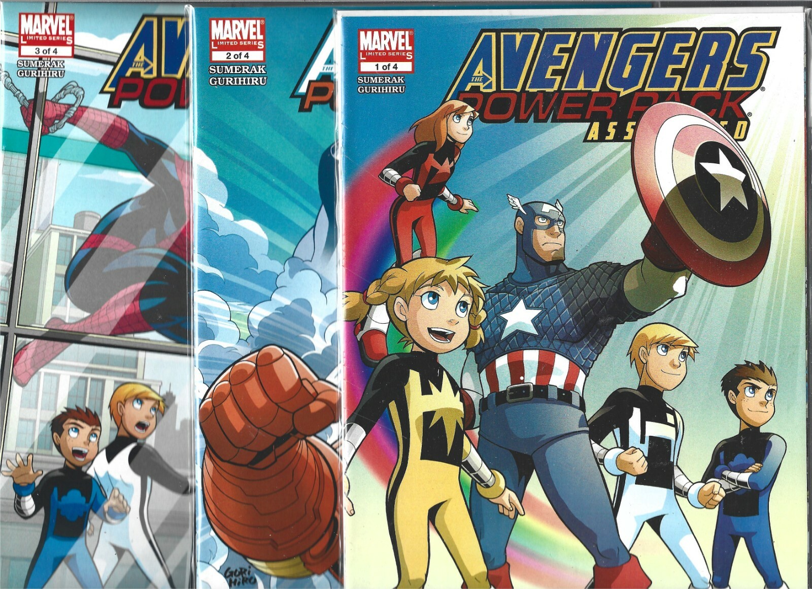 THE AVENGERS POWER PACK ASSEMBLED NEAR SET / LOT OF 3 - #1 #2 #3 (NM ...