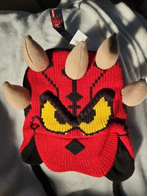 Disney Parks Star Wars DONALD DUCK as DARTH MAUL Knit Cap Hat Unisex ...