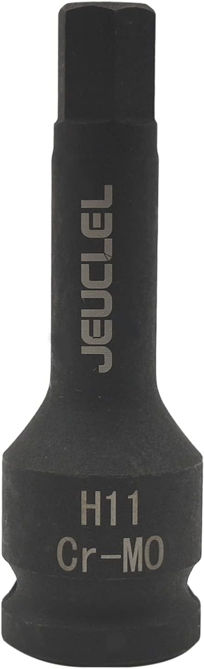 11Mm Hex Impact Bit Socket, H11 1/2-Inch Impact Drive Allen Socket, Cr ...