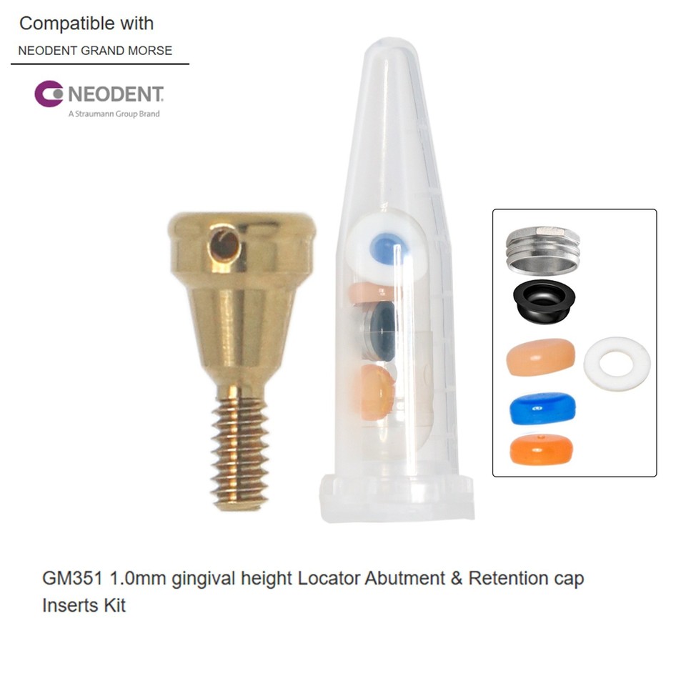 Locator Abutment Male Cap Inserts 1-6.0mm GH For Straumann Neodent ...