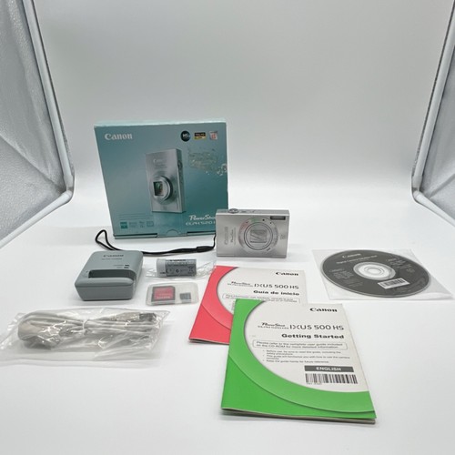 Canon PowerShot ELPH 520 HS Silver 10.1MP 12x Zoom Tested Working Fast ...
