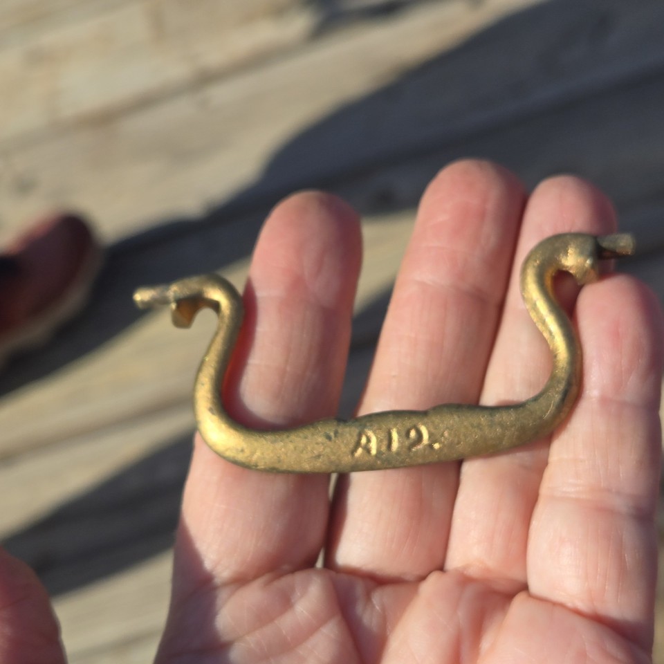 10 Pc Antique Bail Handle Drop Pulls Vintage Bronze Drop Bail Drawer ...