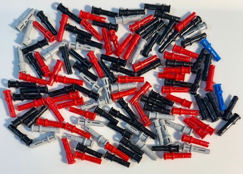 LEGO Technic 3L Pin w Bush x 120 LBG New 32054 EV3 Connector Red Gray ...