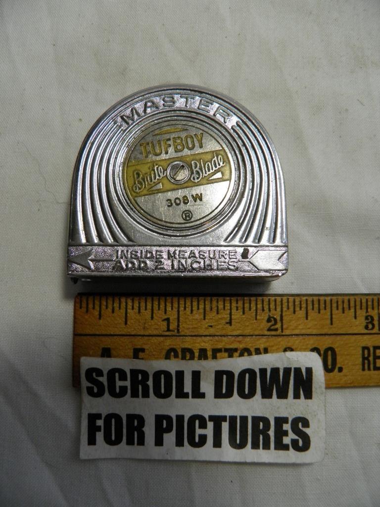 ART DECO DESIGN TUFF BOY BRITE BLADE NO. 308 W M 8' TAPE MEASURE | eBay
