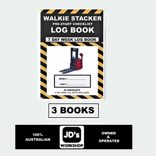 Walkie Stacker Daily Pre-Start Inspection Checklist Log Book [A5 Size ...