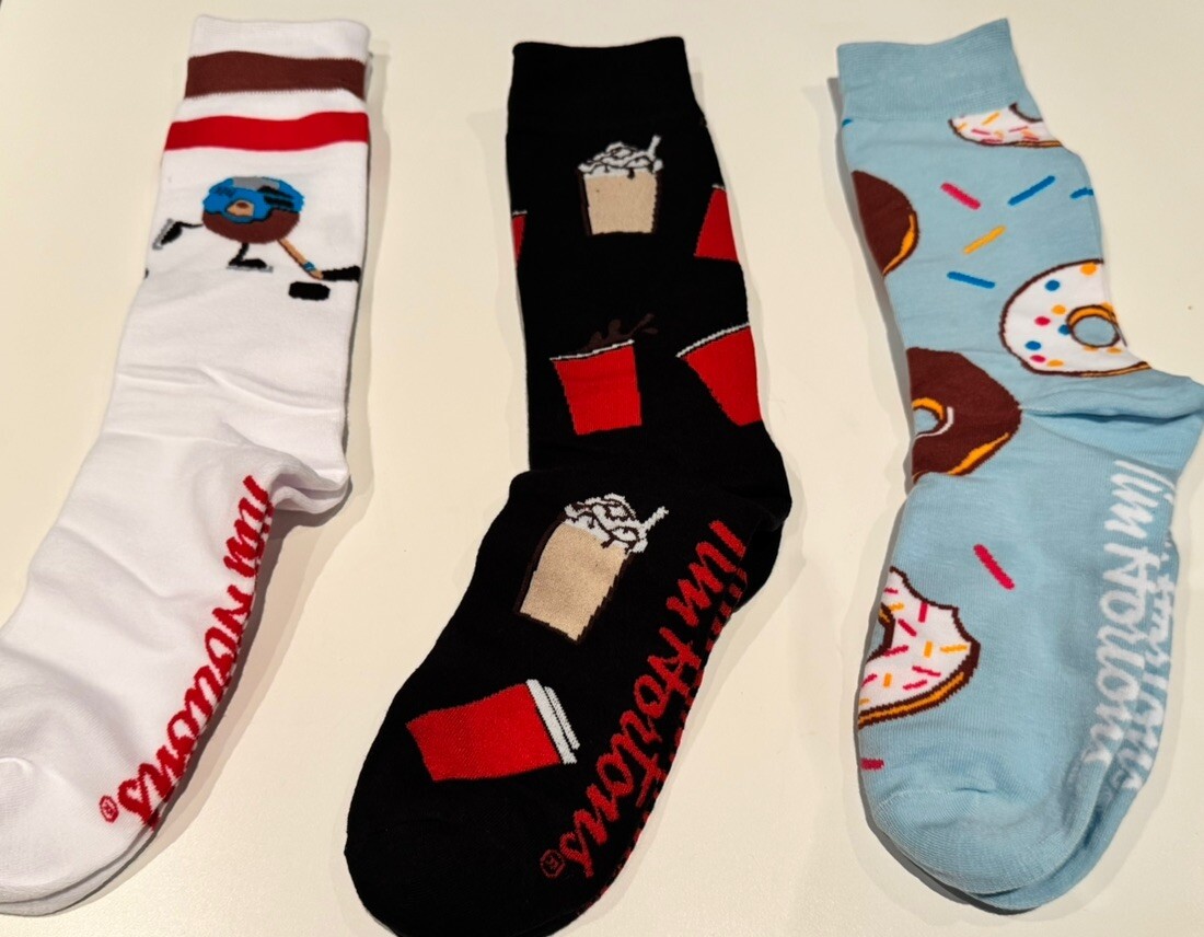Tim Hortons Limited Edition Socks 3-Pack! Unisex Stocking Stuffer ...