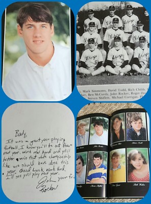 JOHN ROCKER SIGNED SENIOR HIGH SCHOOL YEARBOOK ATLANTA BRAVES | eBay