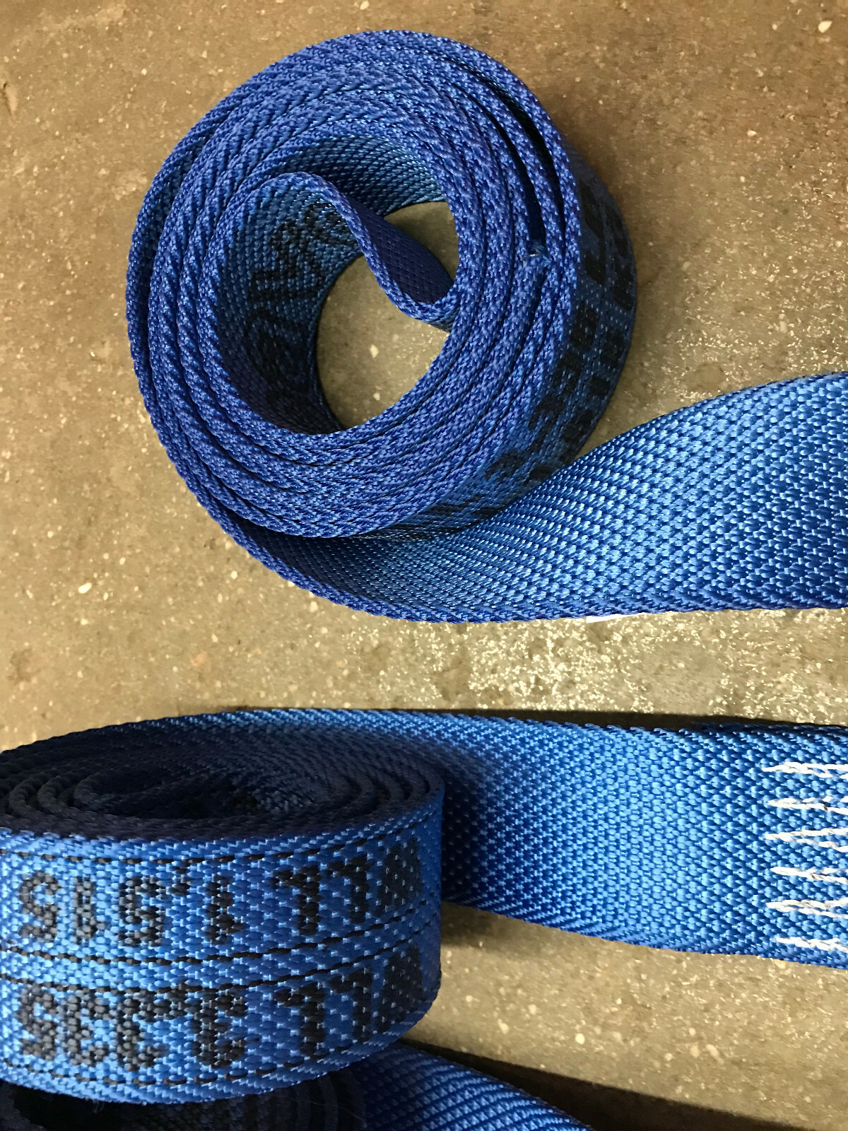 4-Pack: 2" x 10' Blue DIAMOND WEAVE RTJ Ckuster Straps with CHAIN ...