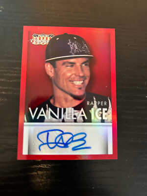 2015 PANINI AMERICANA - VANILLA ICE RED FOIL AUTO - RARE | eBay